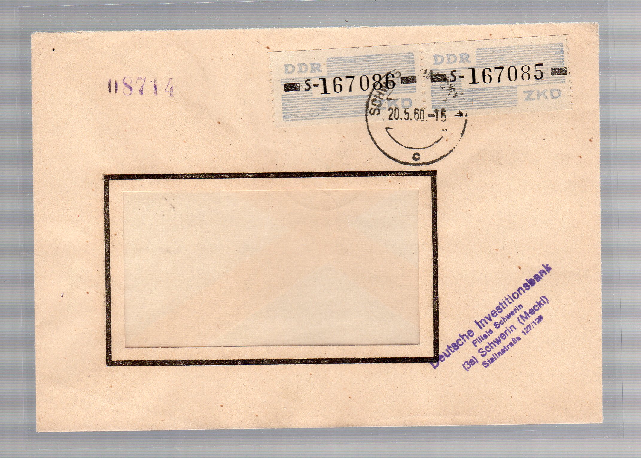 DDR, ZKD Brief mit MeF. Mi.-Nr. 26 S · Philatelieversand Heinemann DDR, ZKD Brief mit MeF. Mi.-Nr. 26 S · Philatelieversand Heinemann