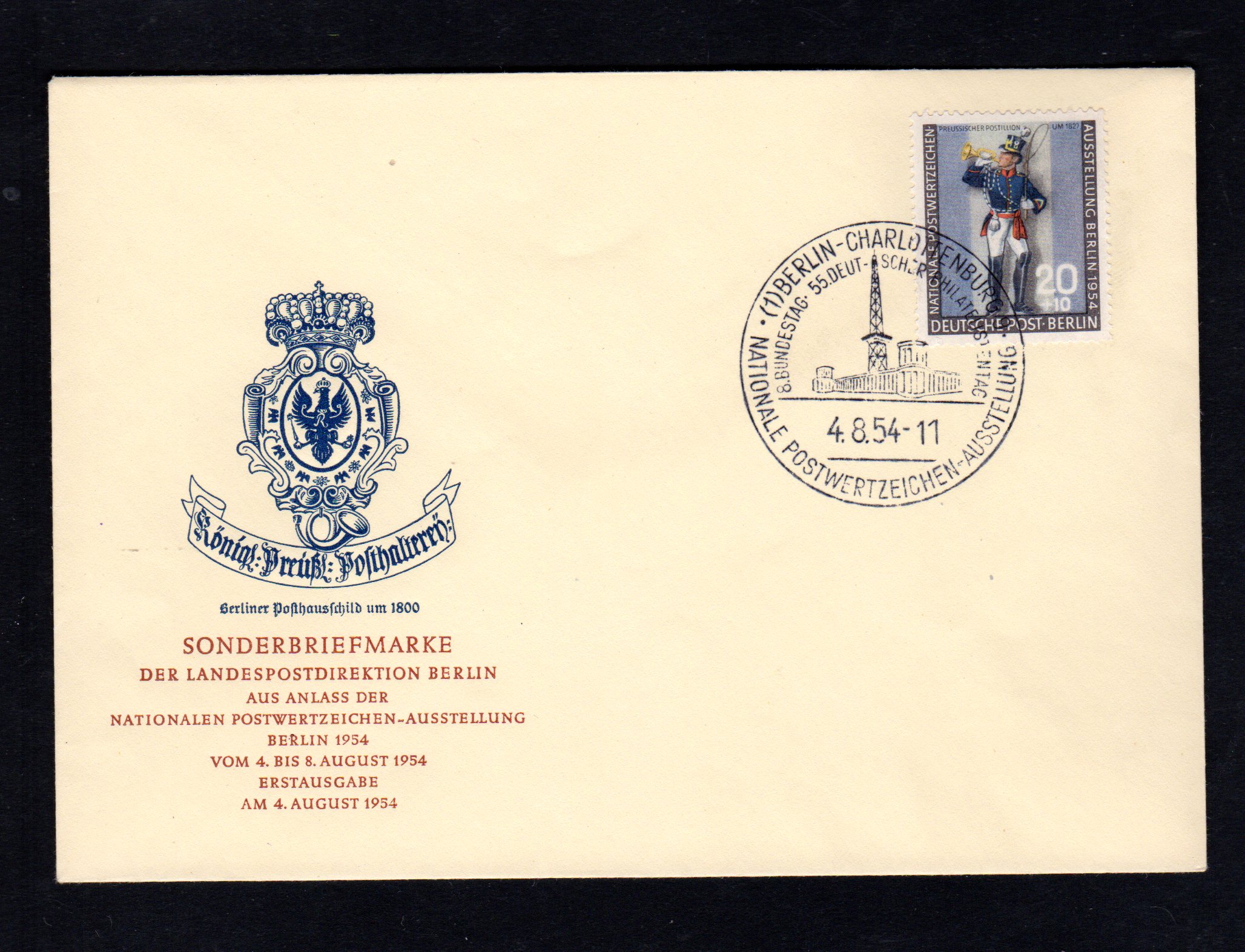 Berlin-FDC: Postillon 1 (Nr. 120) · Philatelieversand Heinemann